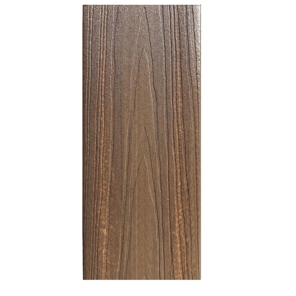 Fiberon ArmorGuard 15/16 in. x 5-1/4 in. x 8 ft. Forest Brown Square ...