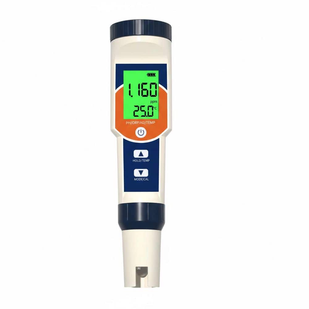 Anqtovp Hydrogen Plastic Water Tester pH ORP H2 Temperature Meter ...