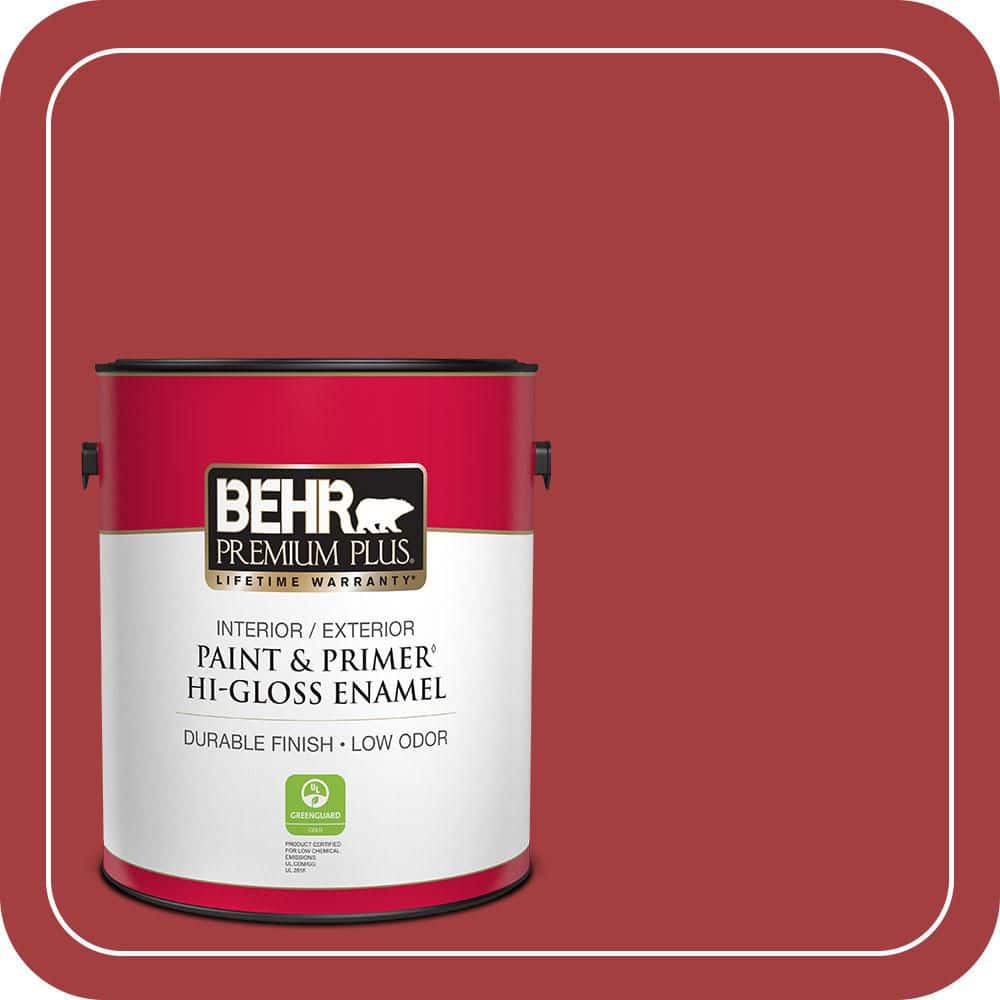 BEHR PREMIUM PLUS 1 gal. #P140-7 No More Drama Hi-Gloss Enamel Interior ...