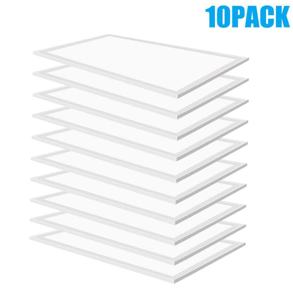 WYZM 2 ft. x 4 ft. 175-Watt Equivalent Integrated White LED Troffer ...