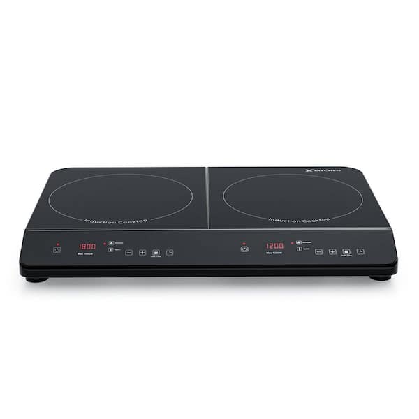 X KITCHEN 24 in. 2-Elements Smooth Top Surface Induction Cooktop in ...