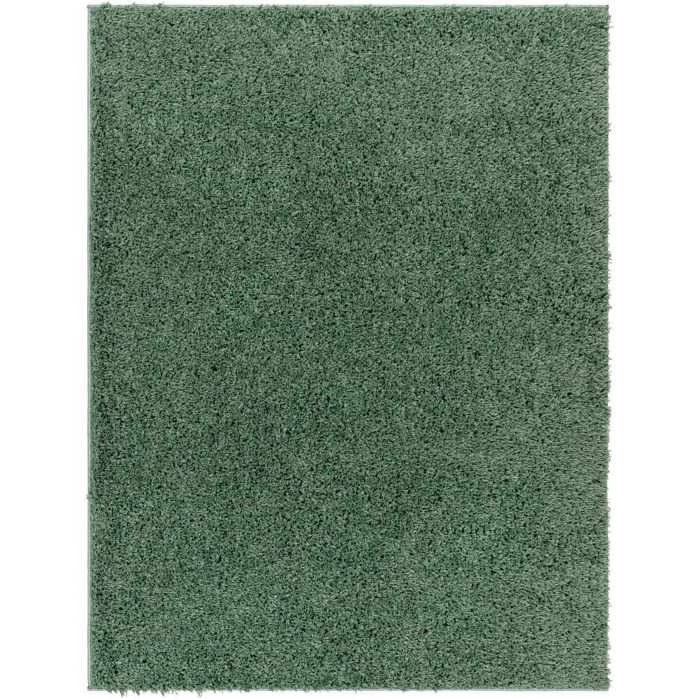 Livabliss Moda Teal Solid 5 ft. x 7 ft. Indoor Area Rug S00161099975 ...