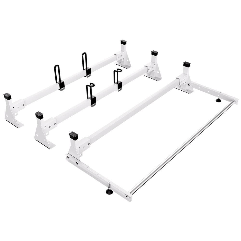 SKYSHALO Trailer Ladder Rack, 54 in. 3 Crossbars Ladder Roof Rack ...