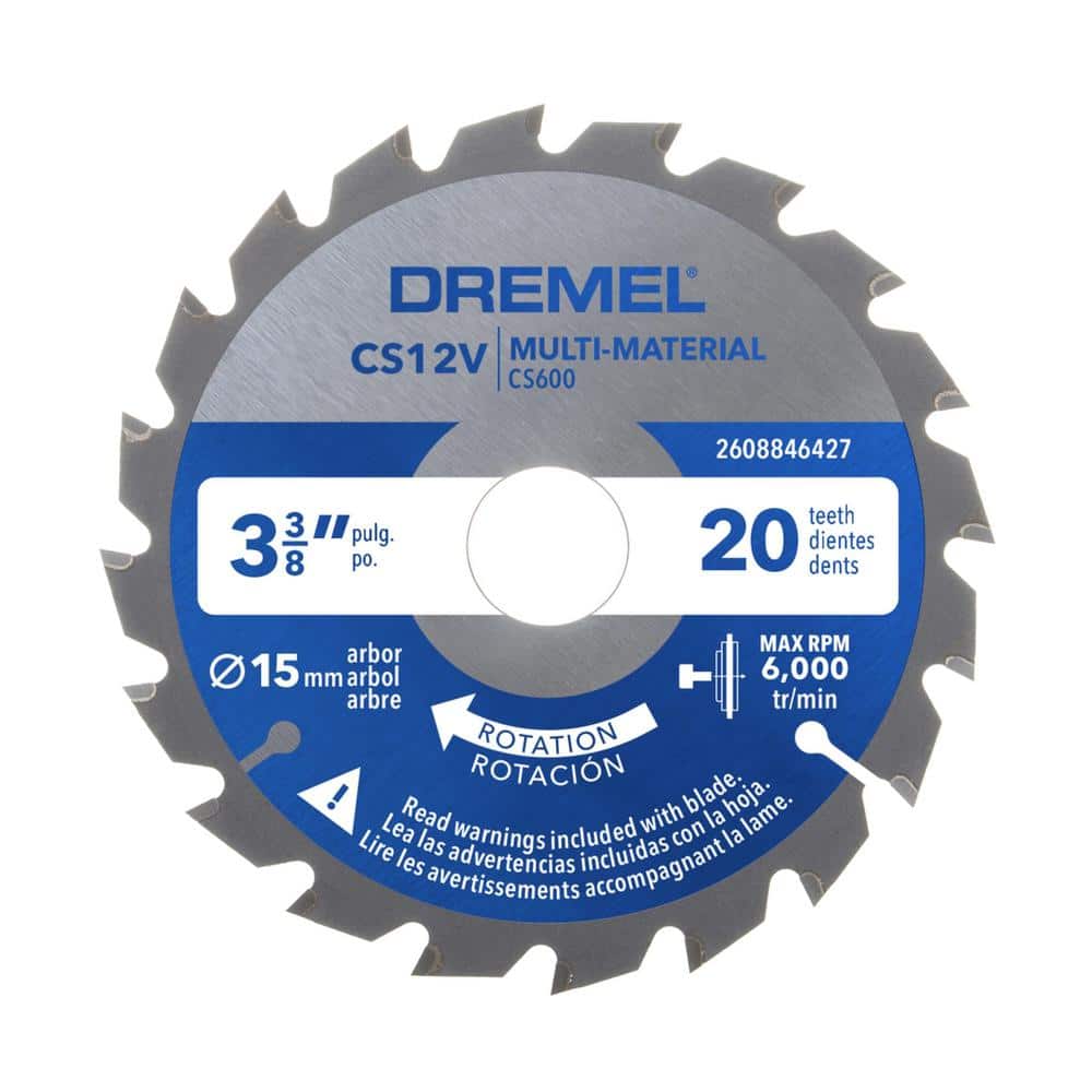 Dremel Blueprint 3-3/8 in. x 20-Tooth Multi-Material Carbide Compact ...