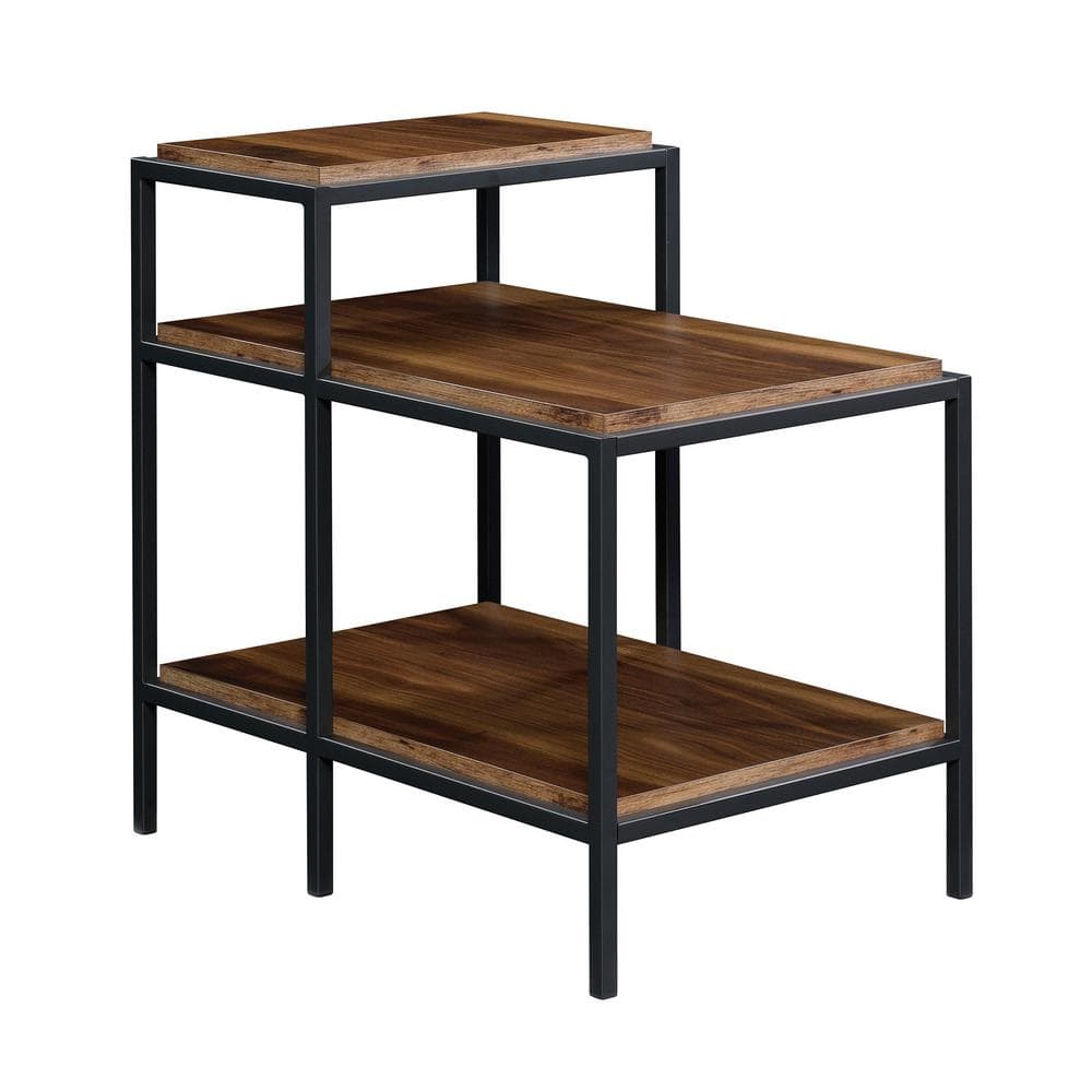 SAUDER Nova Loft 27 in. Grand Walnut End/Side Table 425511 - The Home Depot
