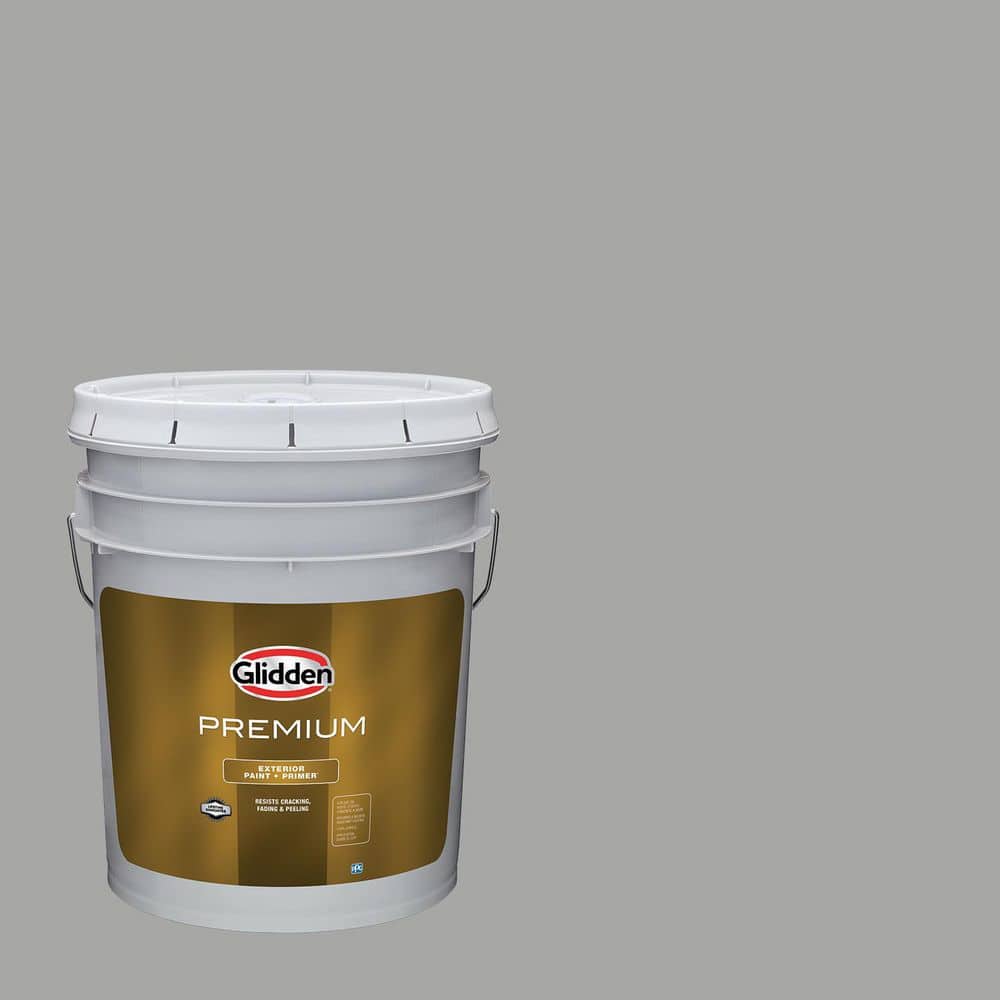 Glidden Premium 5 gal. PPG0996-3 Statue Garden Flat Exterior Latex ...