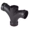 NIBCO 2 in. ABS DWV All Hub Double Fixture Sanitary Tee C5835BHD2 - The ...