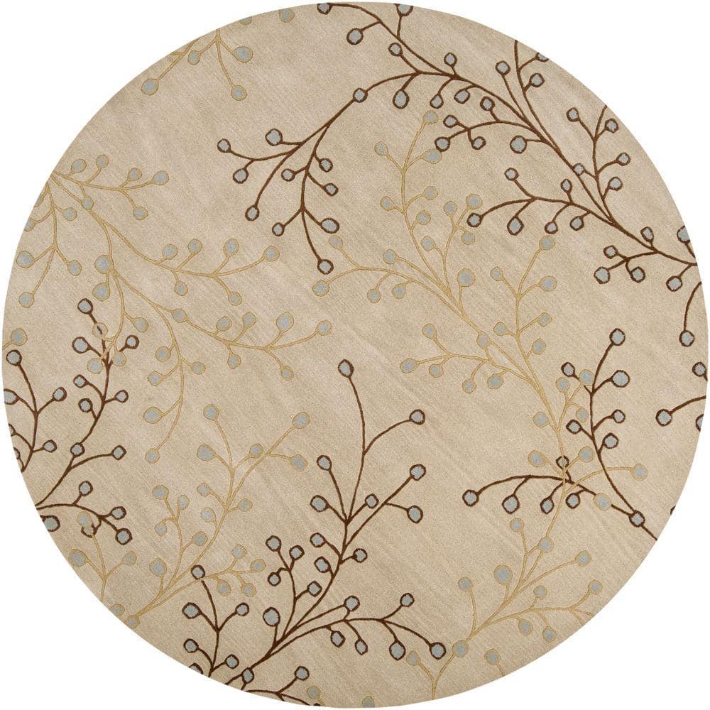 Livabliss Bari Ivory 6 ft. Round Area Rug SAR5008-6RD - The Home Depot