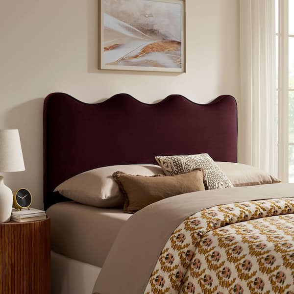 Athena Stain-Resistant Performance Velvet Queen Size Headboard in ...