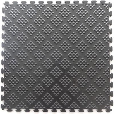 Norsk Rhino-Tec 18.3 in. x 18.3 in. Dove Gray PVC Sport and Gym ...