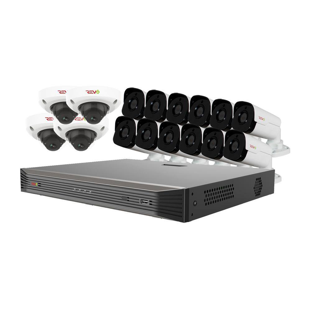Revo Ultra HD Audio Capable 16-Channel 8TB 4K NVR Surveillance System ...
