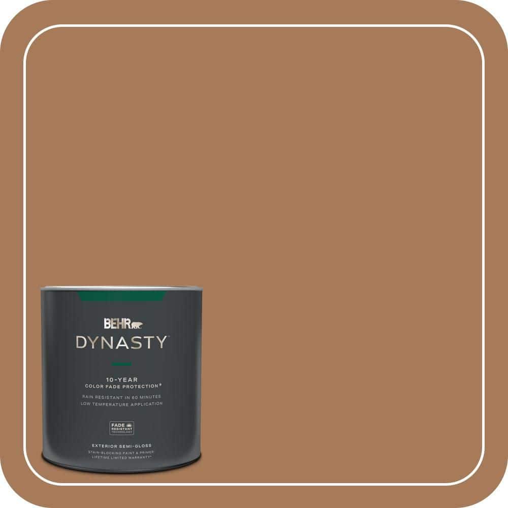 BEHR DYNASTY 1 qt. #260F-6 Smokey Topaz Semi-Gloss Exterior Stain ...