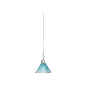 Albany 60-Watt 1-Light Brushed Nickel Pendant Mini Pendant Light ...