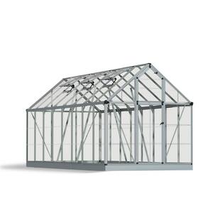 CANOPIA by PALRAM Snap and Grow 6 ft. x 8 ft. Silver/Clear DIY Greenhouse Kit 701273 - The Home ...
