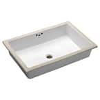 KOHLER Kathryn Vitreous China Undermount Bathroom Sink in White with Overflow Drain K-2330-0