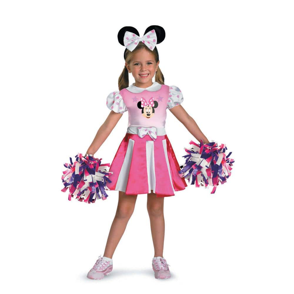 Disguise Toddler Girl's Minnie Mouse Cheerleader Costume - 2T DG26896S ...