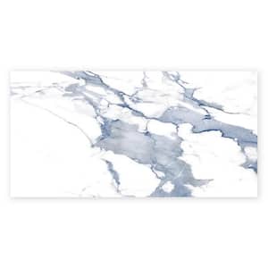 Apollo Tile Veneto 4 in. x 5 in. Polished White with Blue-Gray ...