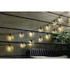Hampton Bay 10-Light 12 ft. Outdoor/Indoor Plug-In LED G40 Copper Fairy ...