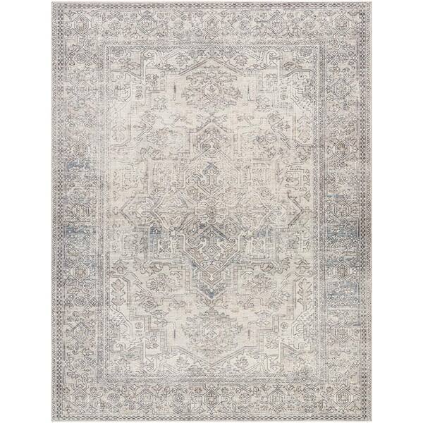 Livabliss Becki Owens Margot Light Grey Oriental 5 ft. x 7 ft. Indoor ...