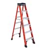 Louisville Ladder 6 ft. Fiberglass Step Ladder with 375 lbs. Load ...