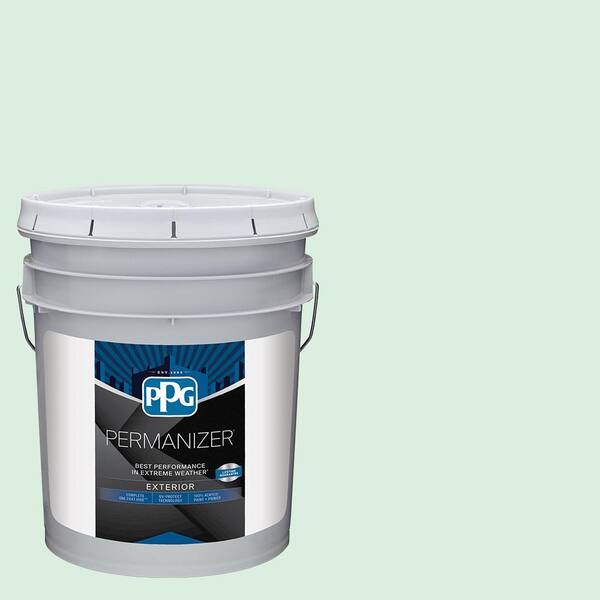 Reviews for PERMANIZER 5 gal. PPG1227-1 Sea Mist Satin Exterior Paint ...