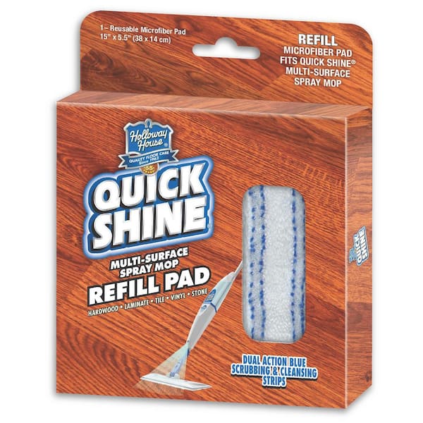 QUICK SHINE Multi-Surface Spray Mop Kit Refill Pad-11153 - The Home Depot