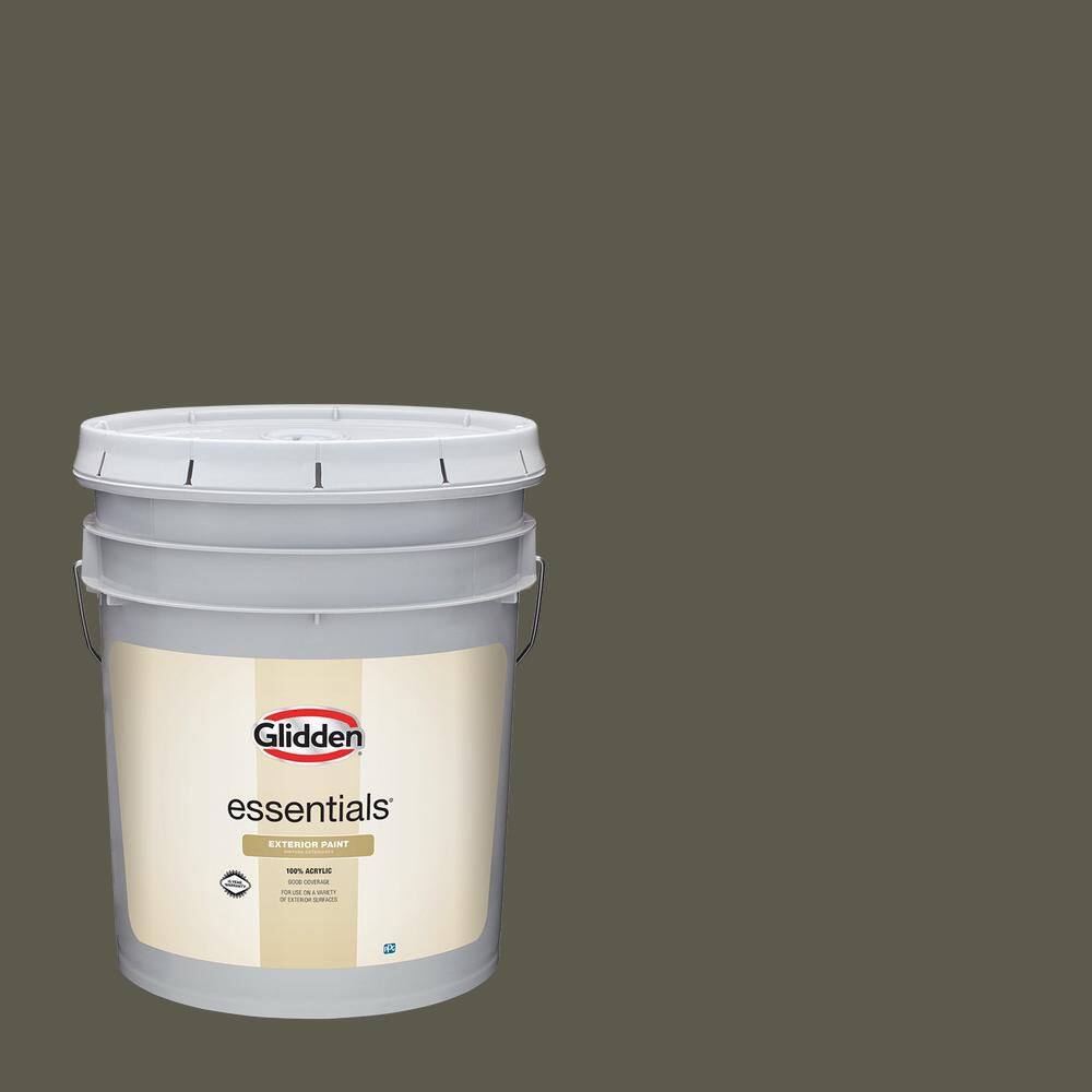 Glidden Essentials 5 gal. PPG1031-7 Osiris Satin Exterior Paint PPG1031 ...