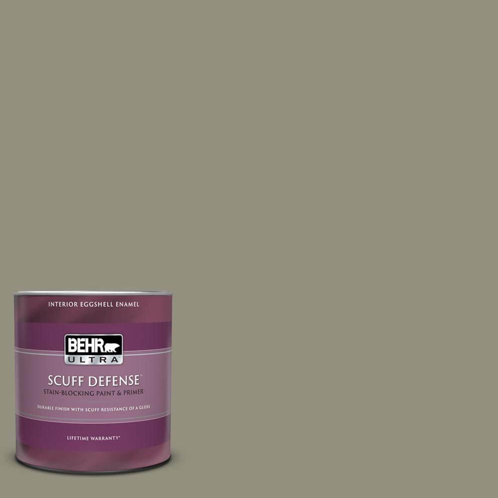 BEHR ULTRA 1 qt. #N350-5 Muted Sage Extra Durable Eggshell Enamel ...