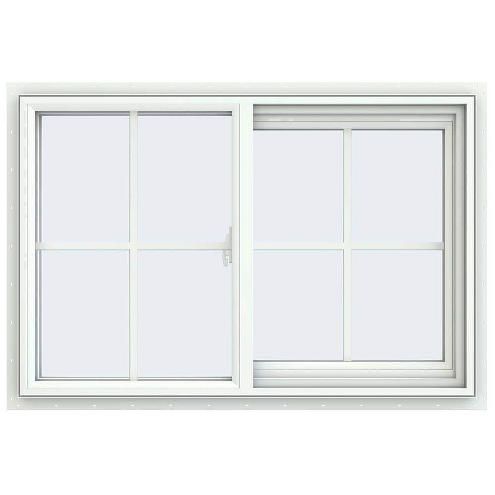 JELD-WEN 35.5 in. x 23.5 in. V-2500 Series White Vinyl Right-Handed ...