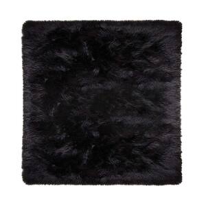 Walk on Me Brown 5 ft. x 7 ft. Made in France Faux Fur Luxuriously Soft ...