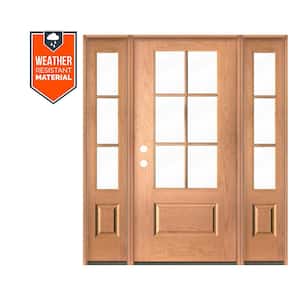 Krosswood Doors UINTAH Farmhouse 64 in. x 79 in. 6-Lite Left-Hand ...