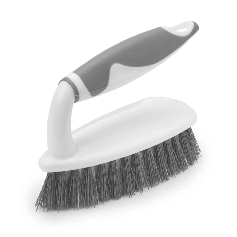 HDX Scrub Brush with Handle 142444 - The Home Depot