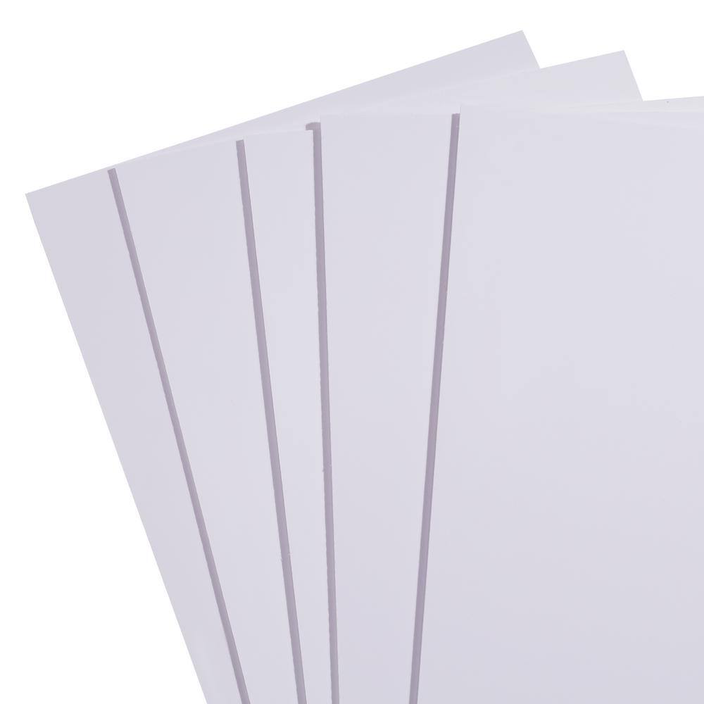 Wellco 24 in. x 24 in. x 0.236 in.(6mm) PVC Waterproof Foam Sheet White ...