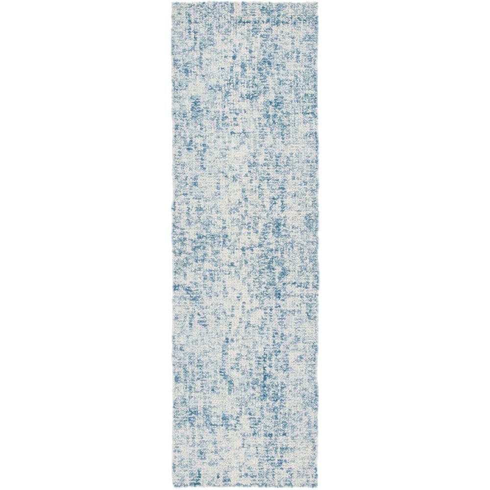 SAFAVIEH Abstract Light Sage/Ivory 2 ft. x 8 ft. Contemporary Marble ...