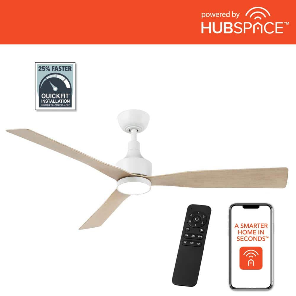 Home Decorators Collection Ryland 52 in. Smart Indoor/Outdoor Matte ...