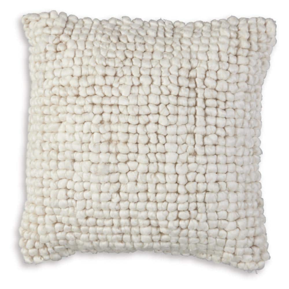 Signature DESIGN BY ASHLEY Aavie Ivory Solid Polyester 20 in. L x 20 in ...