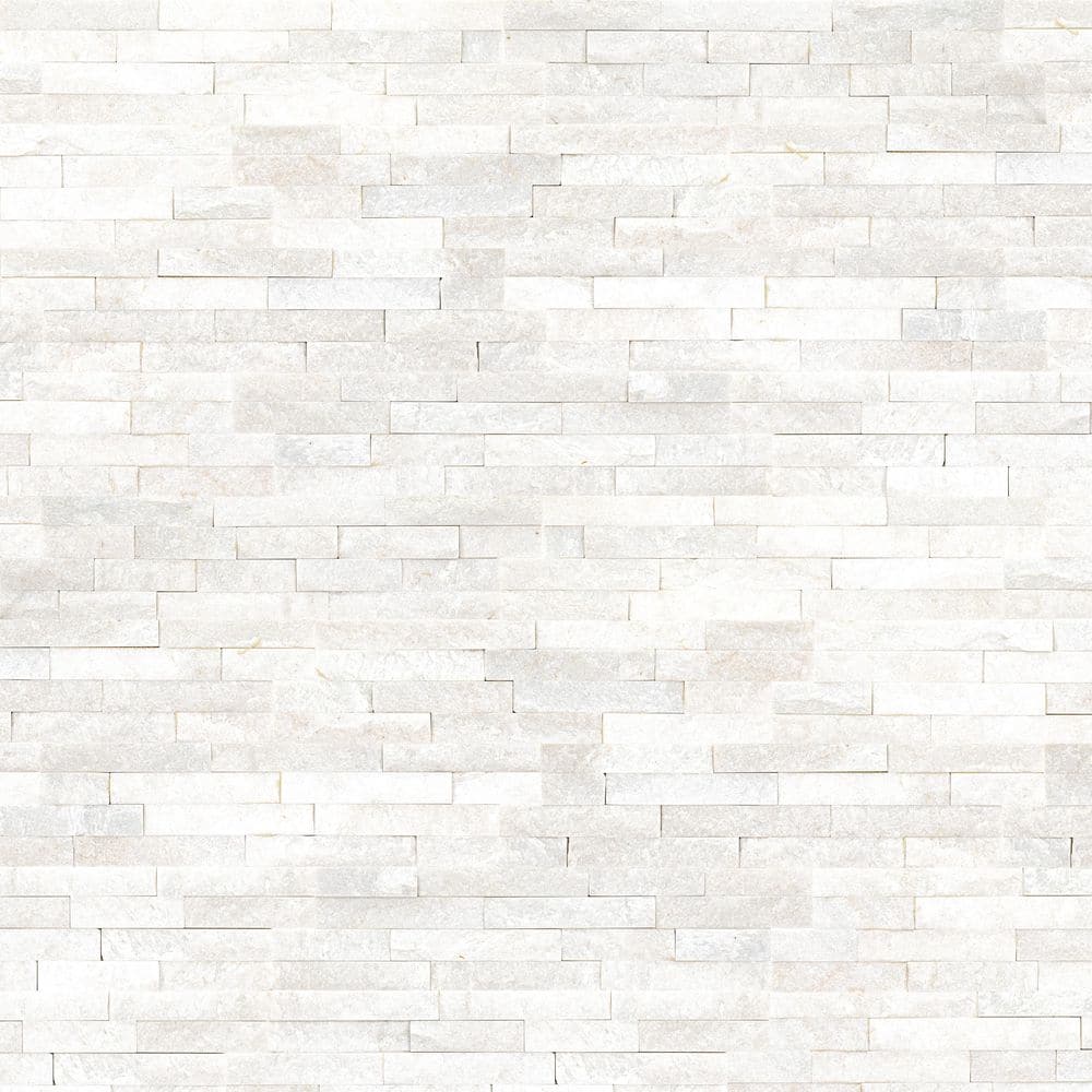 MSI Take Home Tile Sample - Arctic White Ledger Panel 4 in. x 4 in ...