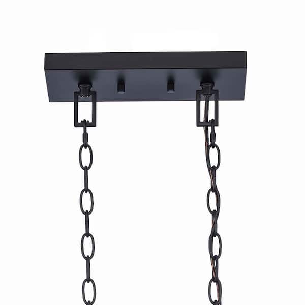 Home Decorators Collection Weyburn 36 in. 5-Light Black and Home Decorators Collection Weyburn 36 in. 5-Light Black and