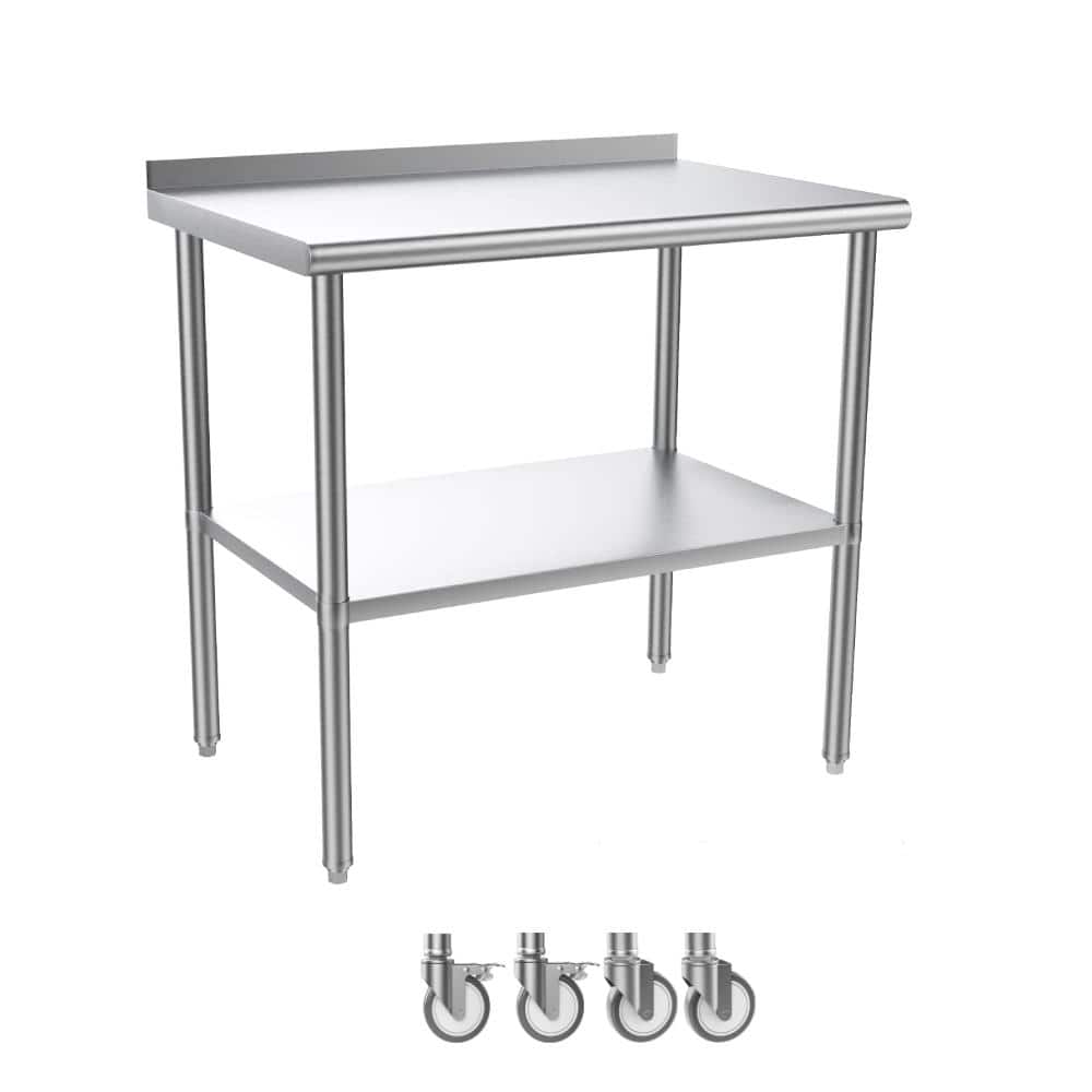 Karl home 36 x 24 in. Stainless Steel Kitchen Prep Table Kitchen ...