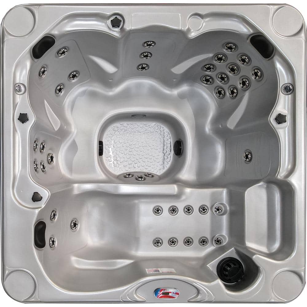American Spas 6-Person 40-Jet 240-Volt Premium Acrylic Lounger Spa ...