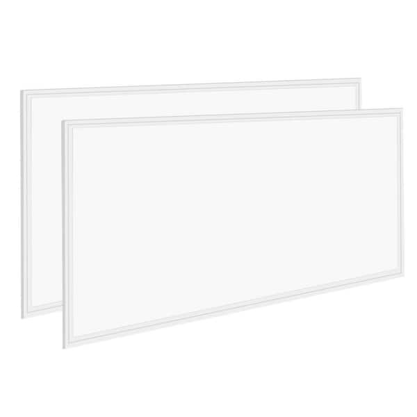 Bieuoram 2 ft. x 4 ft. LED Flat Panel Light 7800 Lumens Integrated LED ...
