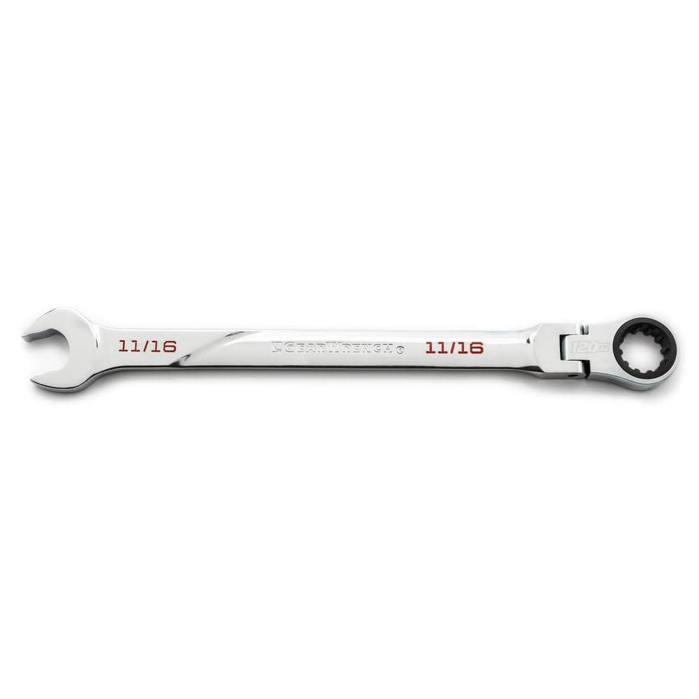 GEARWRENCH 11/16 in. 120XP Universal Spline XL Flex Combination ...
