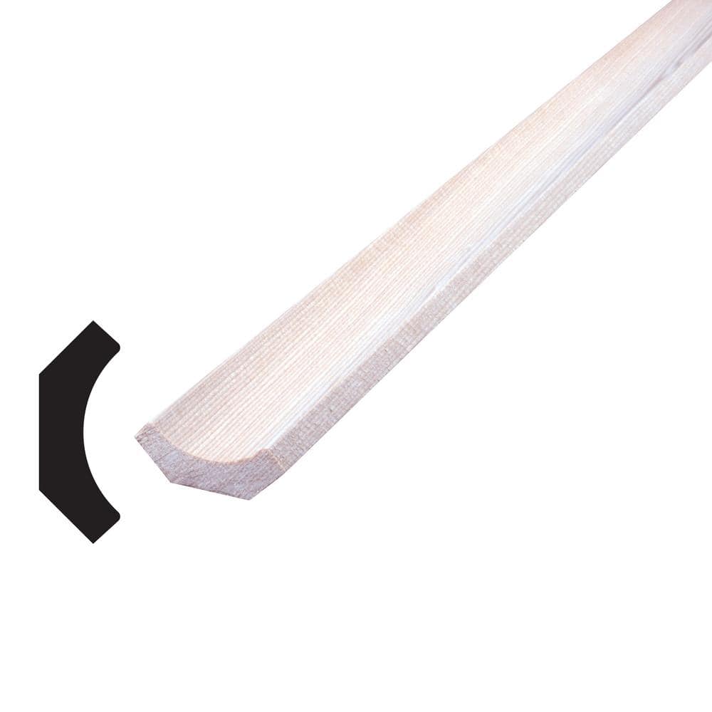 Alexandria Moulding 9/16 in. D x 1-1/2 in. W x 96 in. L Unfinished ...