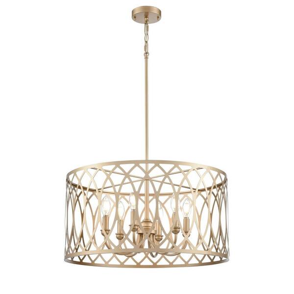 Millennium Lighting Arelyn 23 in. Wide 6-Light Pendant-Painted Modern ...