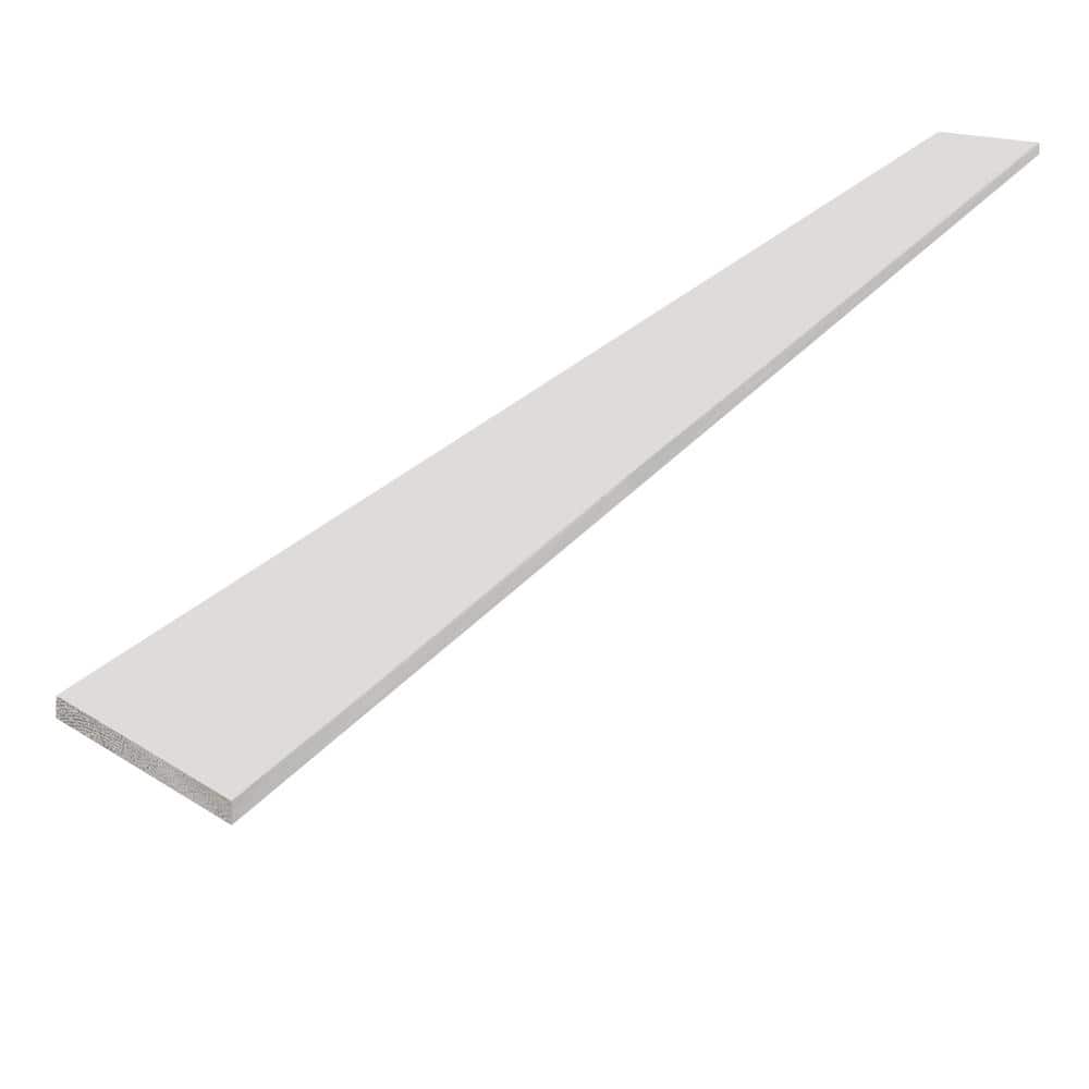 Edge 1.25 in. x 6 in. x 16 ft. Primed Wood Finger-Jointed Trim Board ...