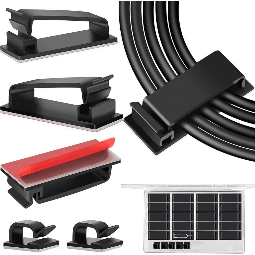 Yichuhaoxi Large Cord Clips for Under Desk Wire Management Adhesive ...