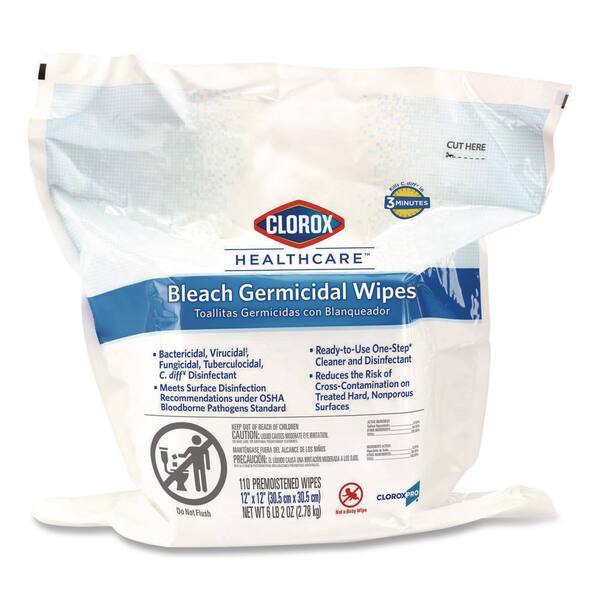 Clorox Healthcare 6.75 in. x 8 in. 150-Count Dispatch Cleaner ...