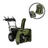 Green Machine 62V 24 in. 2-Stage Cordless Electric Self-Propelled Snow ...
