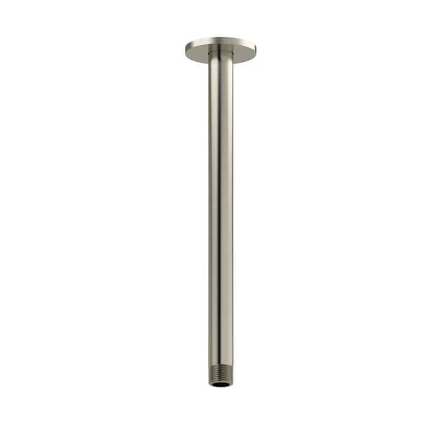 RIOBEL Ceiling Mount Shower Arm, Brushed Nickel 507BN - The Home Depot