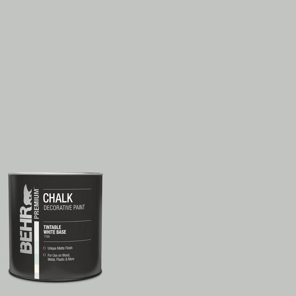 BEHR PREMIUM 1 qt. #PPU25-14 Engagement Silver Interior Chalk ...